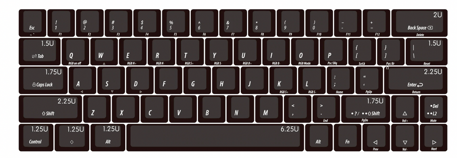 KBDFans DZ60 Soldered Mechanical Keyboard DIY Kit